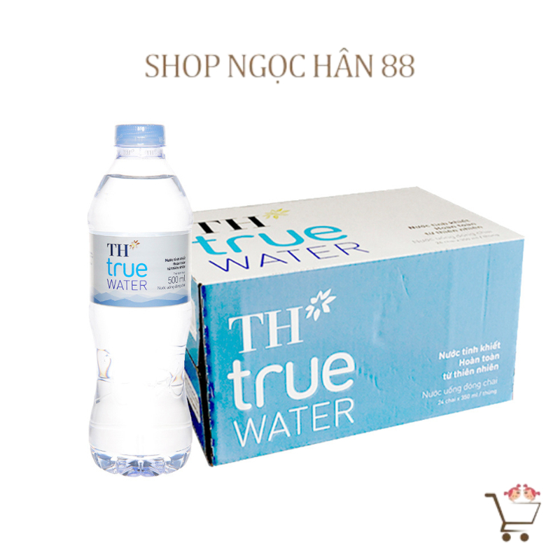 Thùng Nước Uống Tinh Khiết TH True Water 24 Chai x 500ml | Shopee Việt Nam