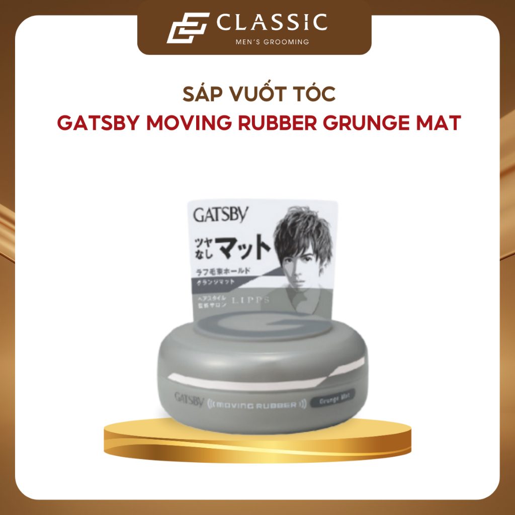 Sáp Vuốt Tóc Gatsby Moving Rubber Grunge Mat 80g | Shopee Việt Nam