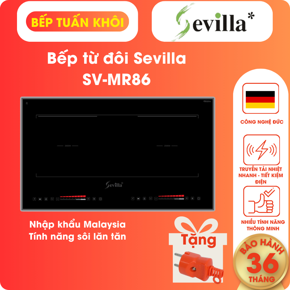 Bếp điện từ đôi Sevilla SV-MR86 Nhập khẩu nguyên chiếc Malaysia - Công ...