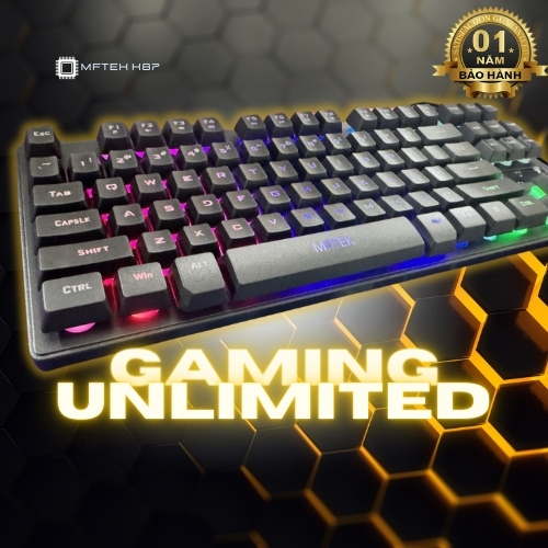 Bàn Phím Giả Cơ Game MFTEK K87 Led, Dây Cắm USB. Bảo Hành 12 Tháng ...