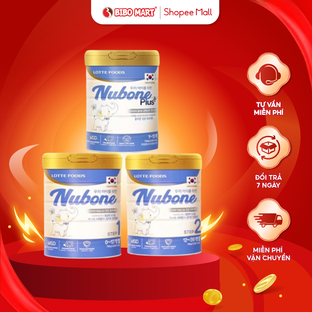 Sữa Công Thức Nubone Plus+ Step 1 2 Lon 750g Hỗ Trợ Tiêu Hóa Phát Triển ...