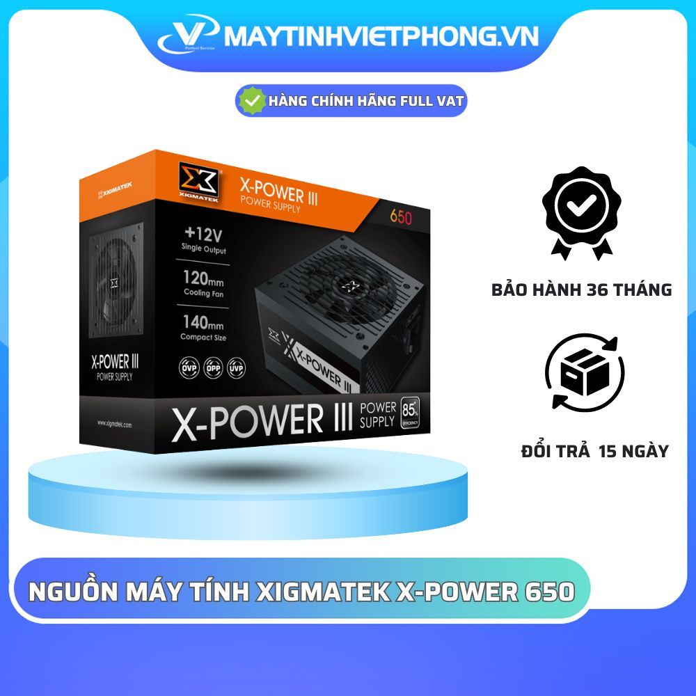 [FULL VAT] NGUỒN MÁY TÍNH XIGMATEK X-POWER III 650 - 550 - 500 - 450 ...