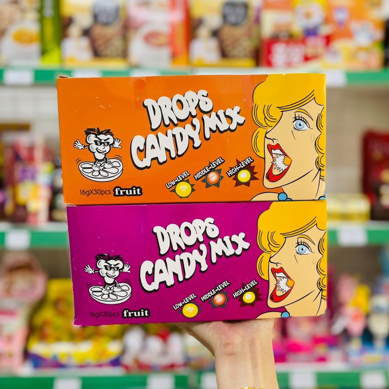 Thùng 30 Gói Kẹo Siêu Chua Drops Candy Mix | Shopee Việt Nam