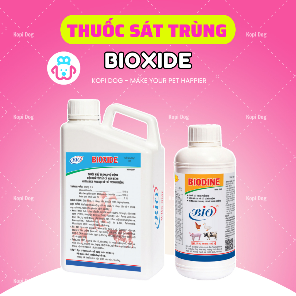 Thuốc sát trùng BIOXIDE giúp làm sạch chuồng trại môi trường chăn nuôi ...
