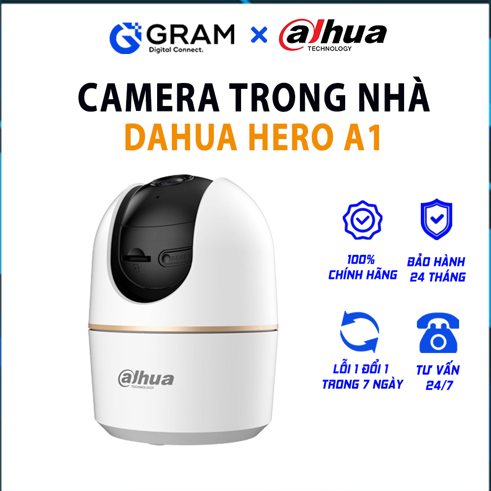 Camera WIFI trong nhà DAHUA HERO A1 Model H2AE 2MP - H4AE 4MP xoay 360 ...