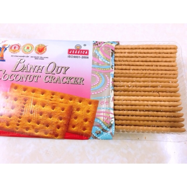 COMBO 10 GÓI Bánh quy COCONUT CRACKER JESSICA® 178g / Bánh quy dừa ...