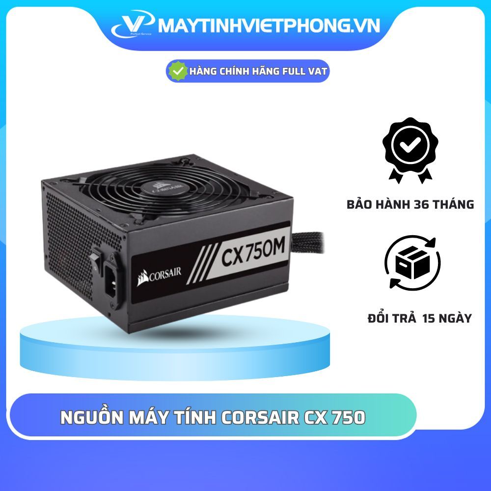 [FULL VAT] NGUỒN MÁY TÍNH CORSAIR CX750 - 80 PLUS BRONZE Bronze (750W) | Shopee Việt Nam