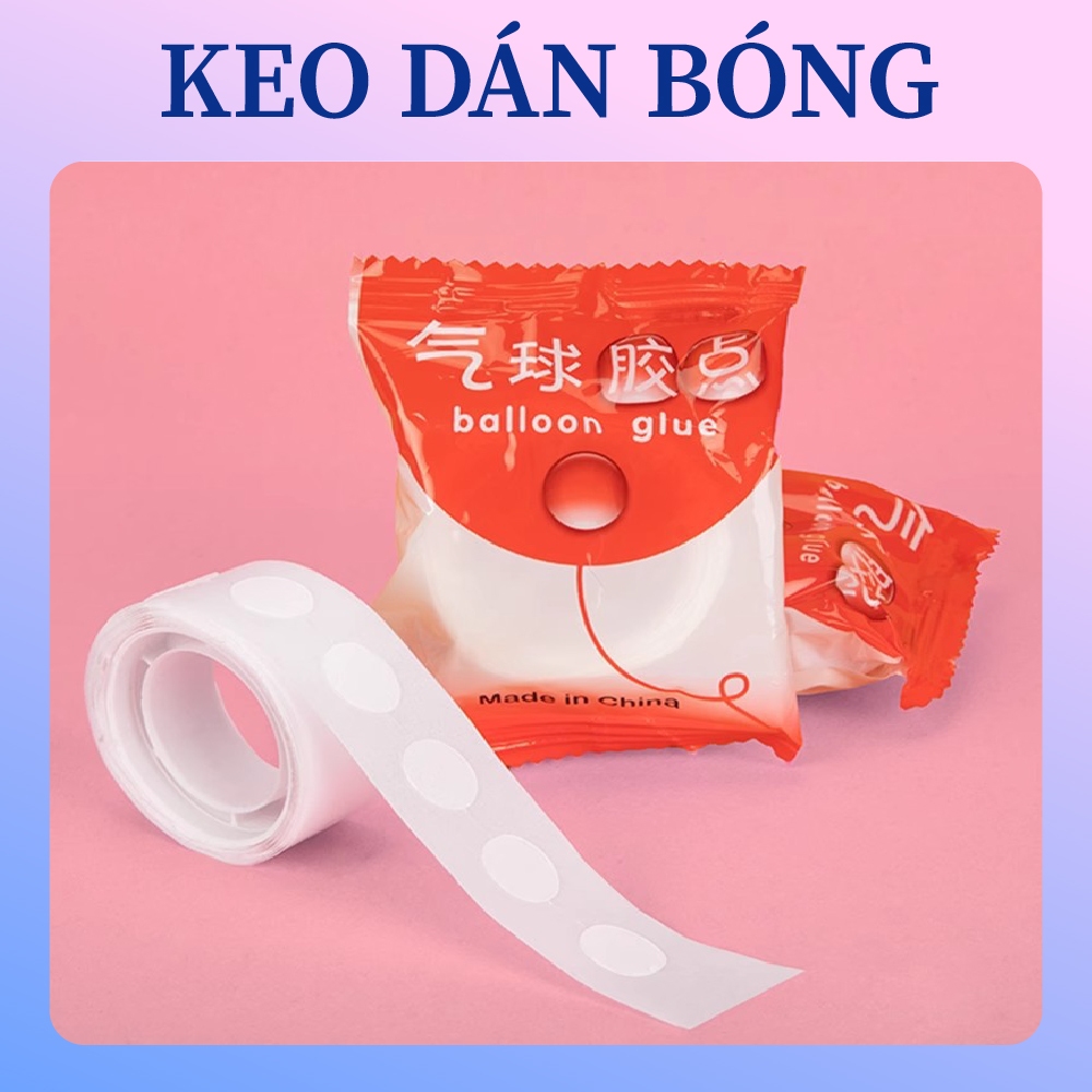 [Lẻ] Túi 100 Miếng Dán 2 Mặt Dán Bong Bóng Sinh Nhật | Shopee Việt Nam