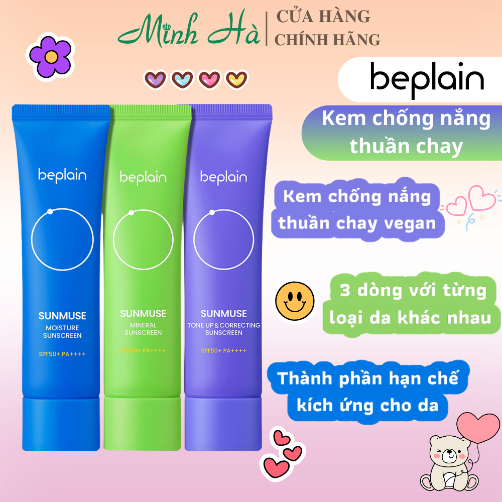 Kem chống nắng Beplain thuần chay cho các loại da khác nhau 50ml ...