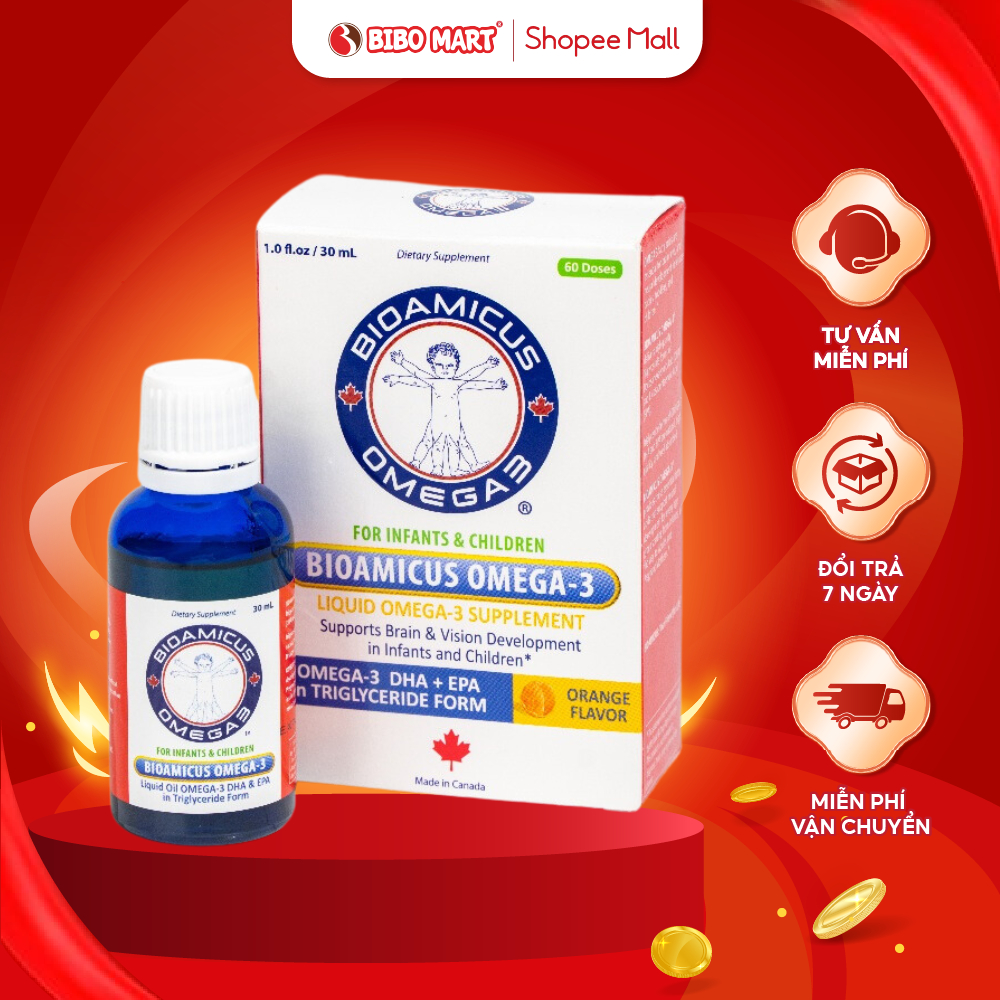 BioAmicus DHA Omega-3 Dạng Giọt Phát Triển Não Bộ Tăng Cưởng Thể Chất ...