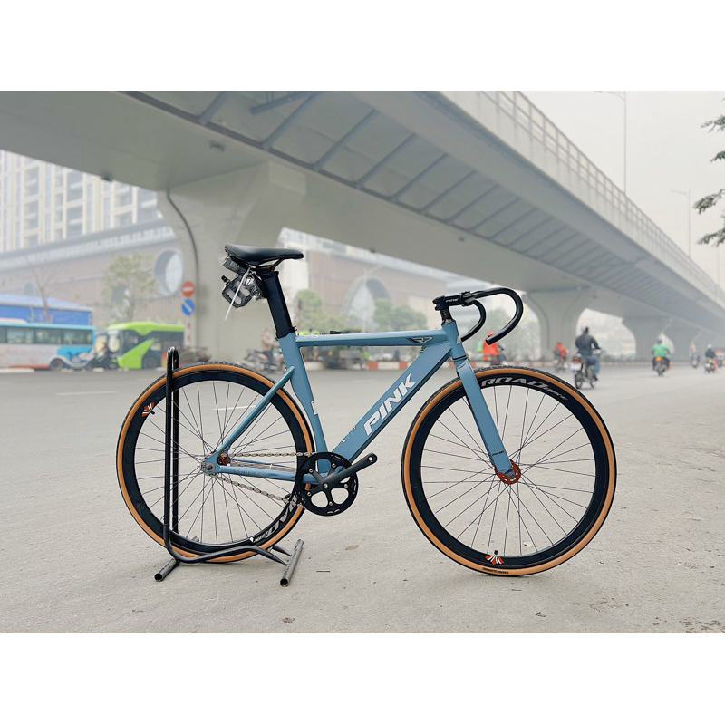 Xe đạp Fixed gear pink R7 - xe đạp không phanh | Shopee Việt Nam