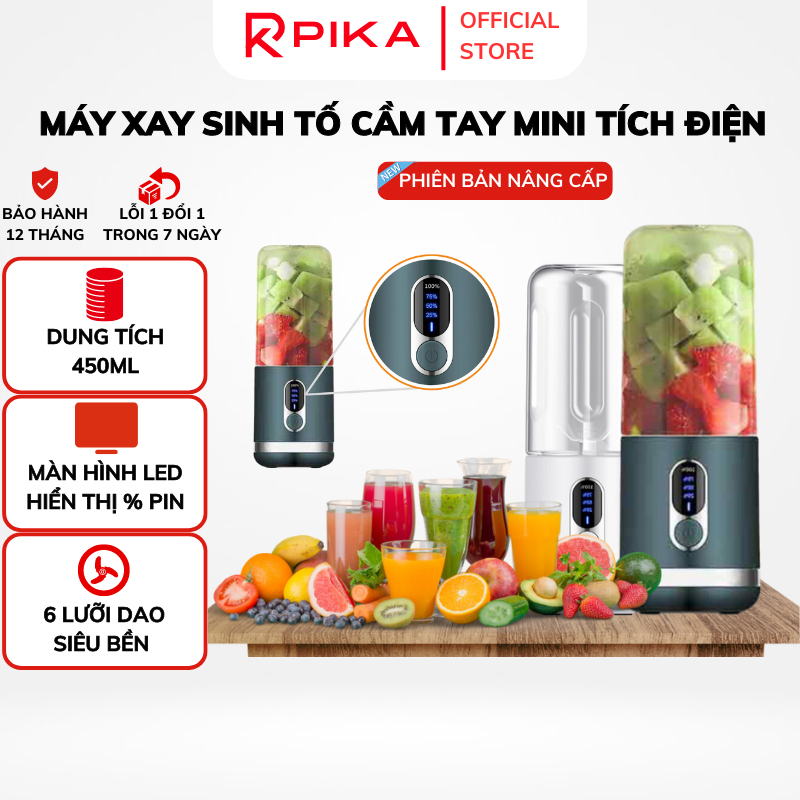 Máy Xay Sinh Tố Cầm Tay DELADEP Xay Hoa Quả Đa Năng Dung Tích 450ML Xay ...