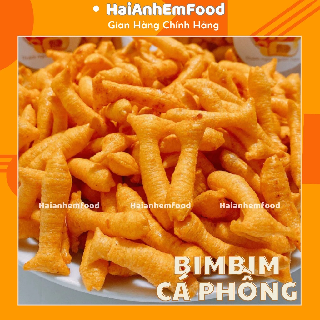 500G Snack Bim Bánh Cá Phồng Cay Thơm Ngon Giòn, Snack Bim Bim Cay Đồ ...