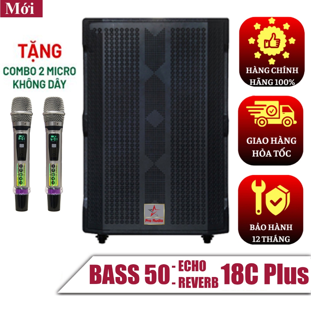 Loa Kéo Karaoke 5 Tấc 18C Bass 50 Loa 5 Tấc Công Suất 2000w Kèm 2 Micro | Shopee Việt Nam