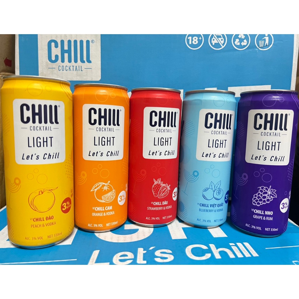 [ Thùng 24 Lon ] Chill Cocktail | Shopee Việt Nam