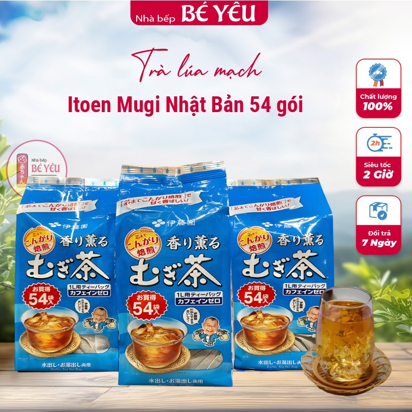 [NHẬT BẢN] Trà lúa mạch Itoen Mugi 54 gói Siêu to, tiết kiệm Hương Vị ...