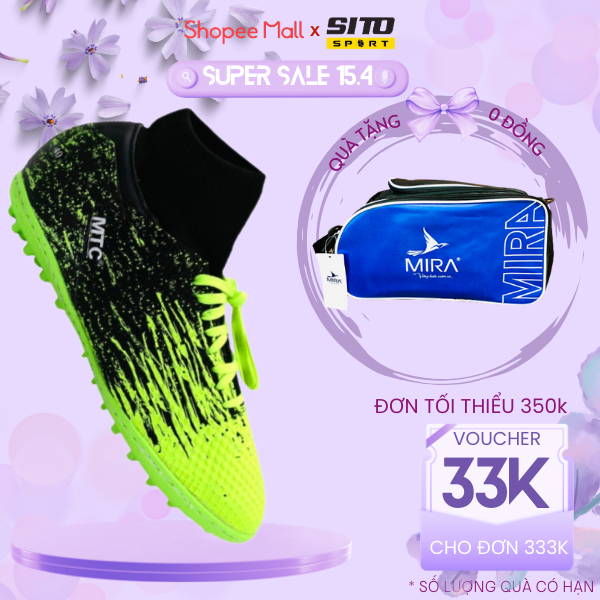 Giày bóng đá MTC Faster Chuối cao cổ cỏ nhân tạo thể thao nam chính ...