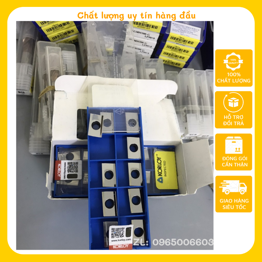 Mảnh chíp phay nhôm APKT Kor Loy Trong Máy Tiện, Máy CNC_mã CT015 ...