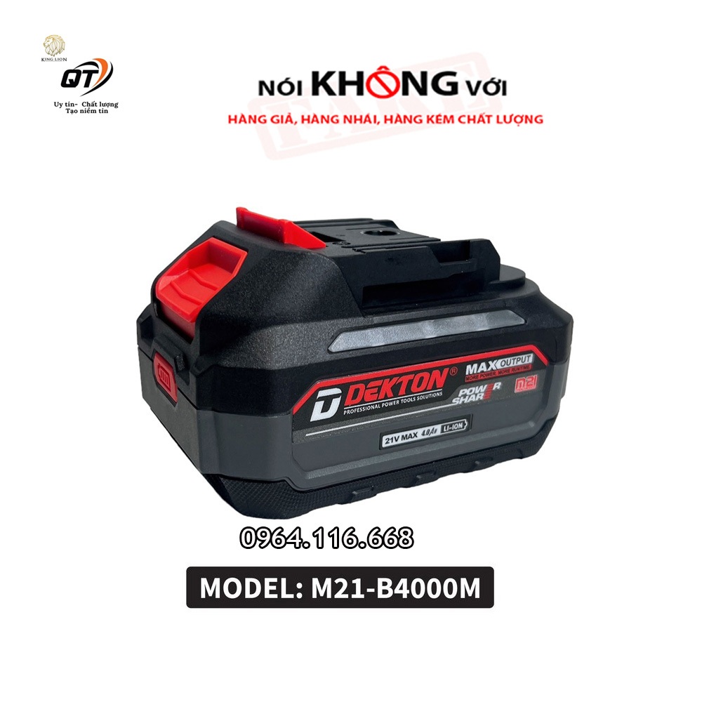 Pin 21V 4Ah Dekton M21-B4000M - Vỏ Chống Cháy - Dòng xả cao | Shopee Việt Nam