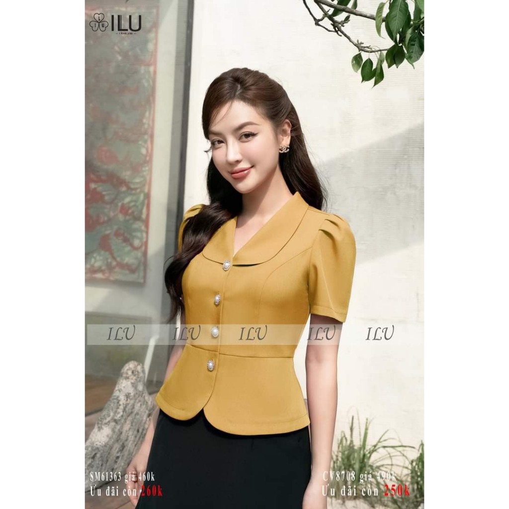 ÁO KIỂU F578 CỔ CHỮV SANG TRỌNG, TÔN DÁNG | Shopee Việt Nam