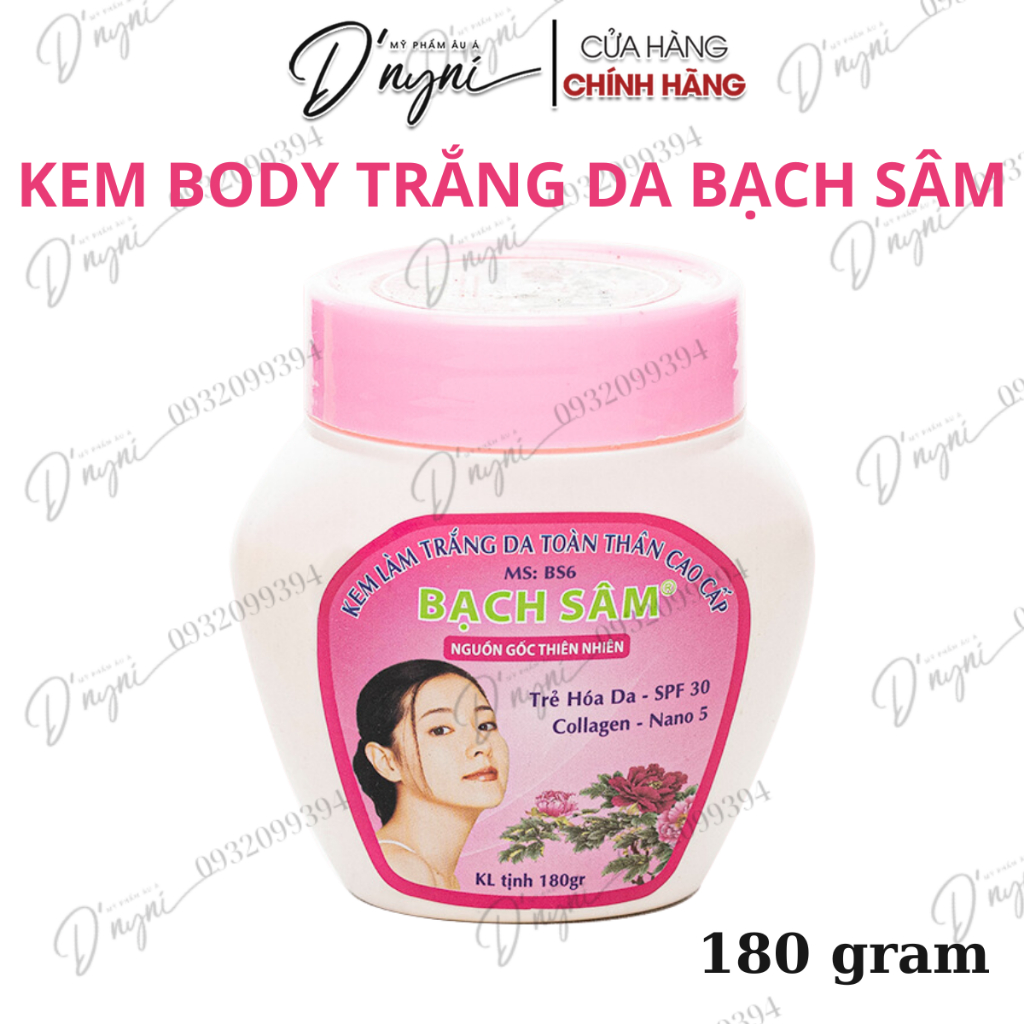 Kem Dưỡng Trắng Da Toàn Thân Cao Cấp BẠCH SÂM 180g | Shopee Việt Nam