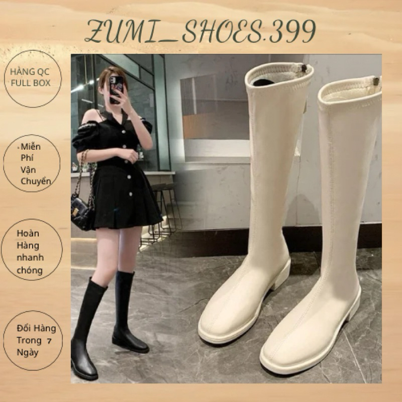 boot đùi cao cổ đế bệt 4-5 phân. Bốt đùi cao cổ - Boot cao cổ - Bốt cao ...