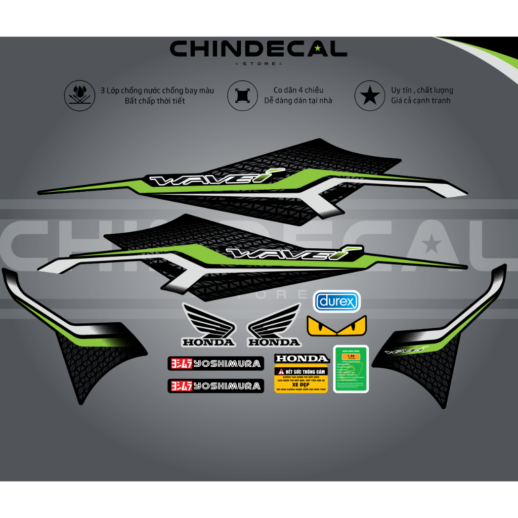 Tem Wave Alpha mode Wave i | Tặng tem cảnh báo , nhãn năng lượng ...