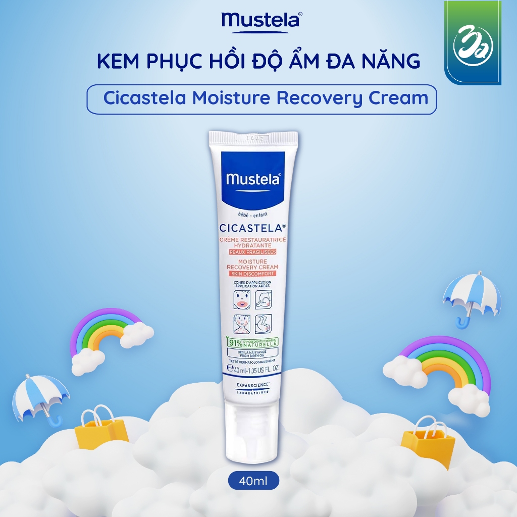 Kem Phục Hồi Độ Ẩm Đa Năng Mustela Cicastela Moisture Recovery Cream ...