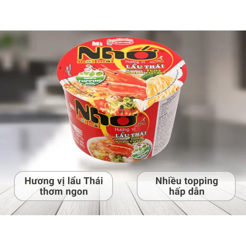 Mì lẩu Thái Nhớ mãi mãi tô 84g | Shopee Việt Nam