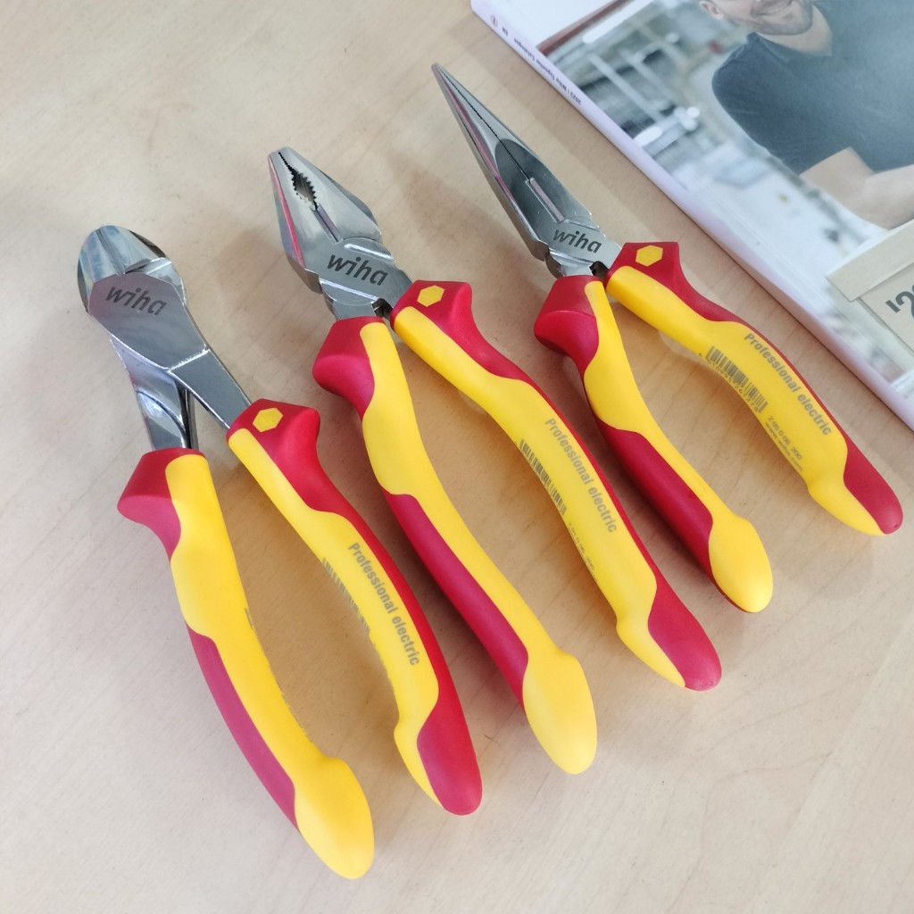 Bộ 3 kìm cách điện 1000V 200mm Wiha 41279 26711 26727 Germany - Hàng ...