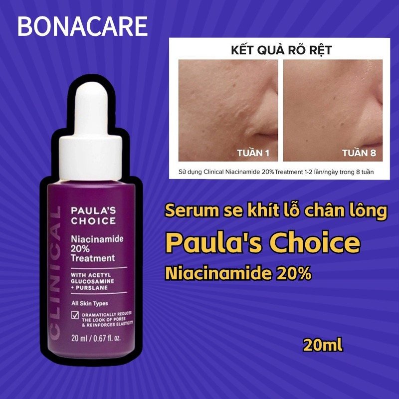 Tinh chất se khít lỗ chân lông Paula's Choice Niacinamide 20% Treatment ...