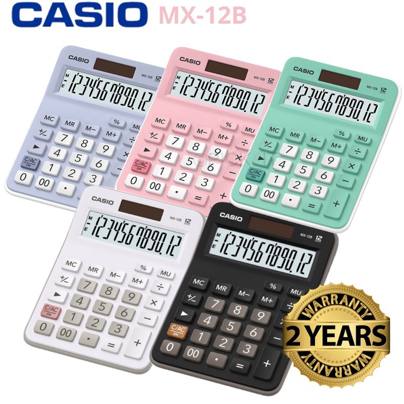 [CHÍNH HÃNG - GIÁ SỈ] Máy tính Casio MX-12B [4 màu sắc chọn lựa] | Shopee Việt Nam
