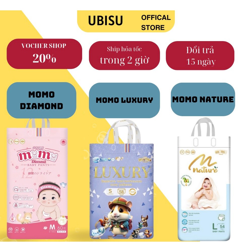 Bỉm MOMO Diamond luxury/ momotaro/ Momo nature | Shopee Việt Nam
