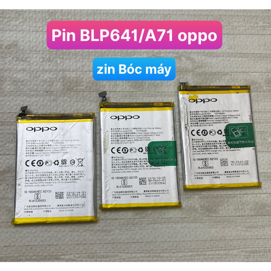 Pin oppo blp641/a71 zin bóc máy | Shopee Việt Nam