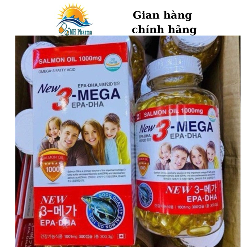 viên new 3 Mega ( omega 3 hàn quốc lọ 300 viên) | Shopee Việt Nam