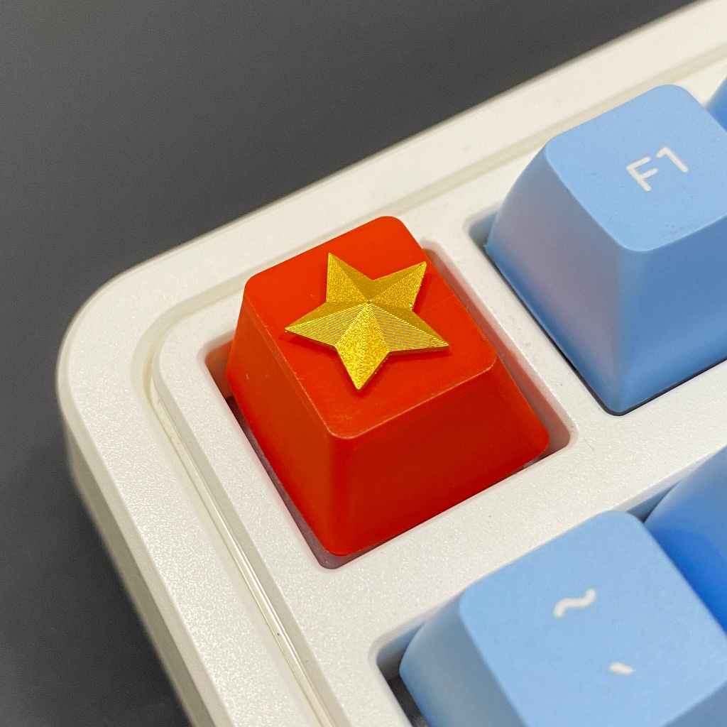 Keycap Set Chú Bộ Đội - Nút bàn phím Cờ Việt Nam - Mũ cối - Balo bộ đội ...