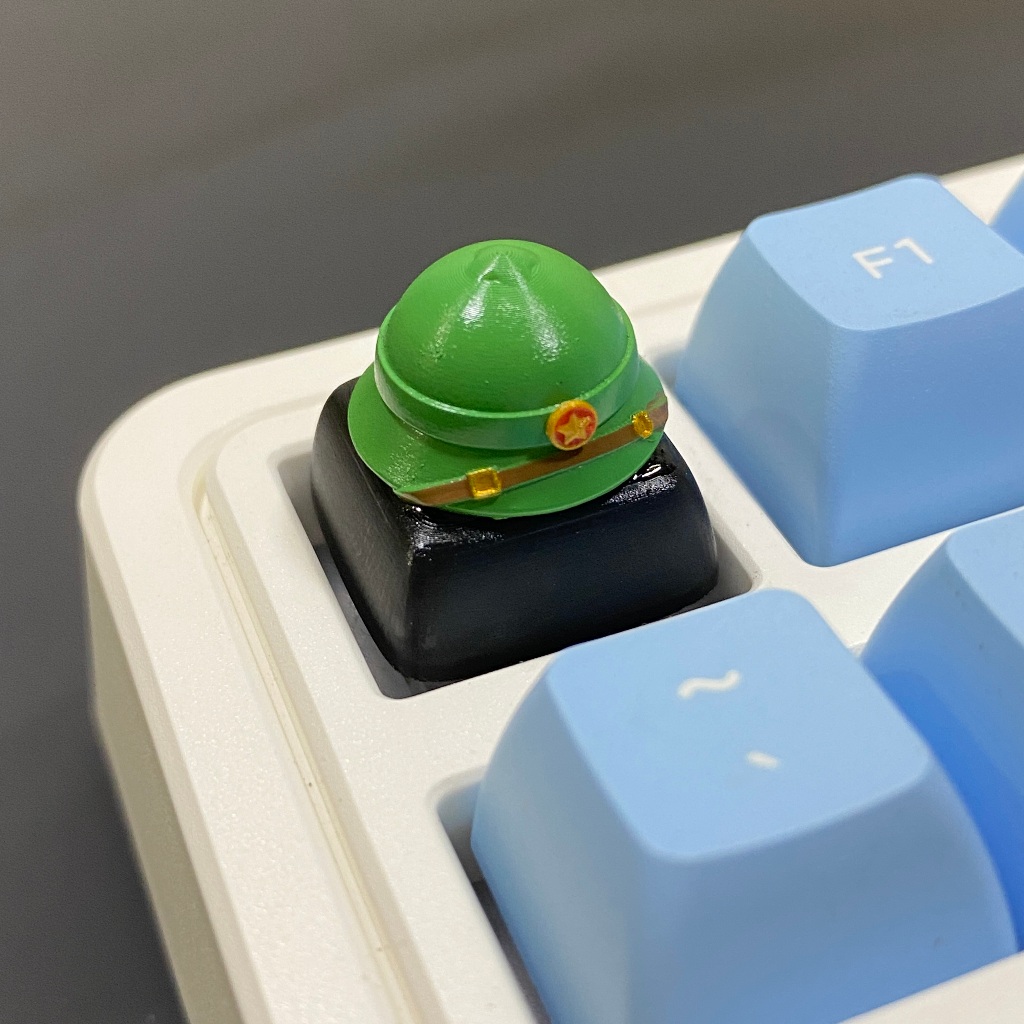 Keycap Set Chú Bộ Đội - Nút bàn phím Cờ Việt Nam - Mũ cối - Balo bộ đội ...