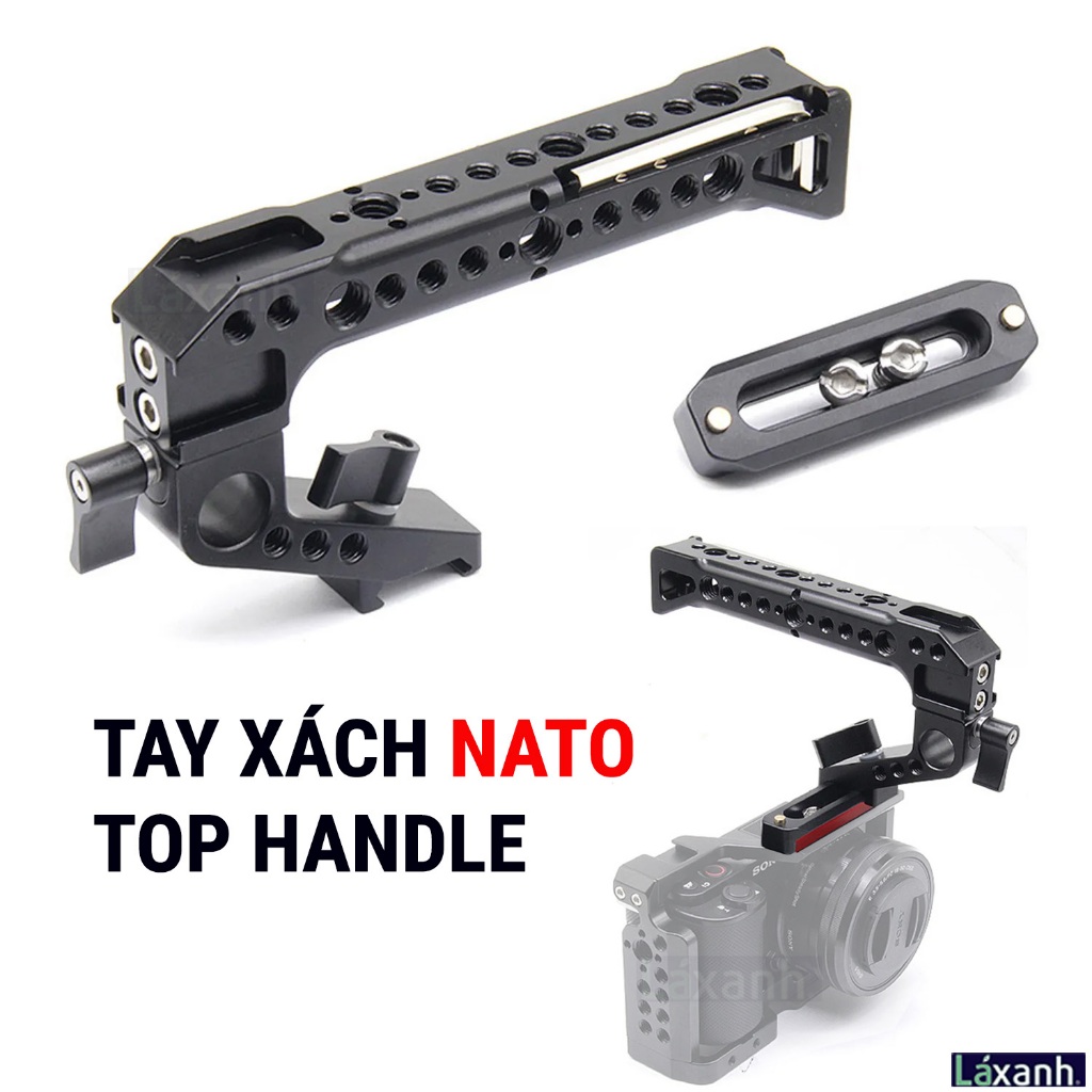 Tay xách Top handle NATO CNC từ nhôm khung rig máy ảnh quay video vlog | Shopee Việt Nam