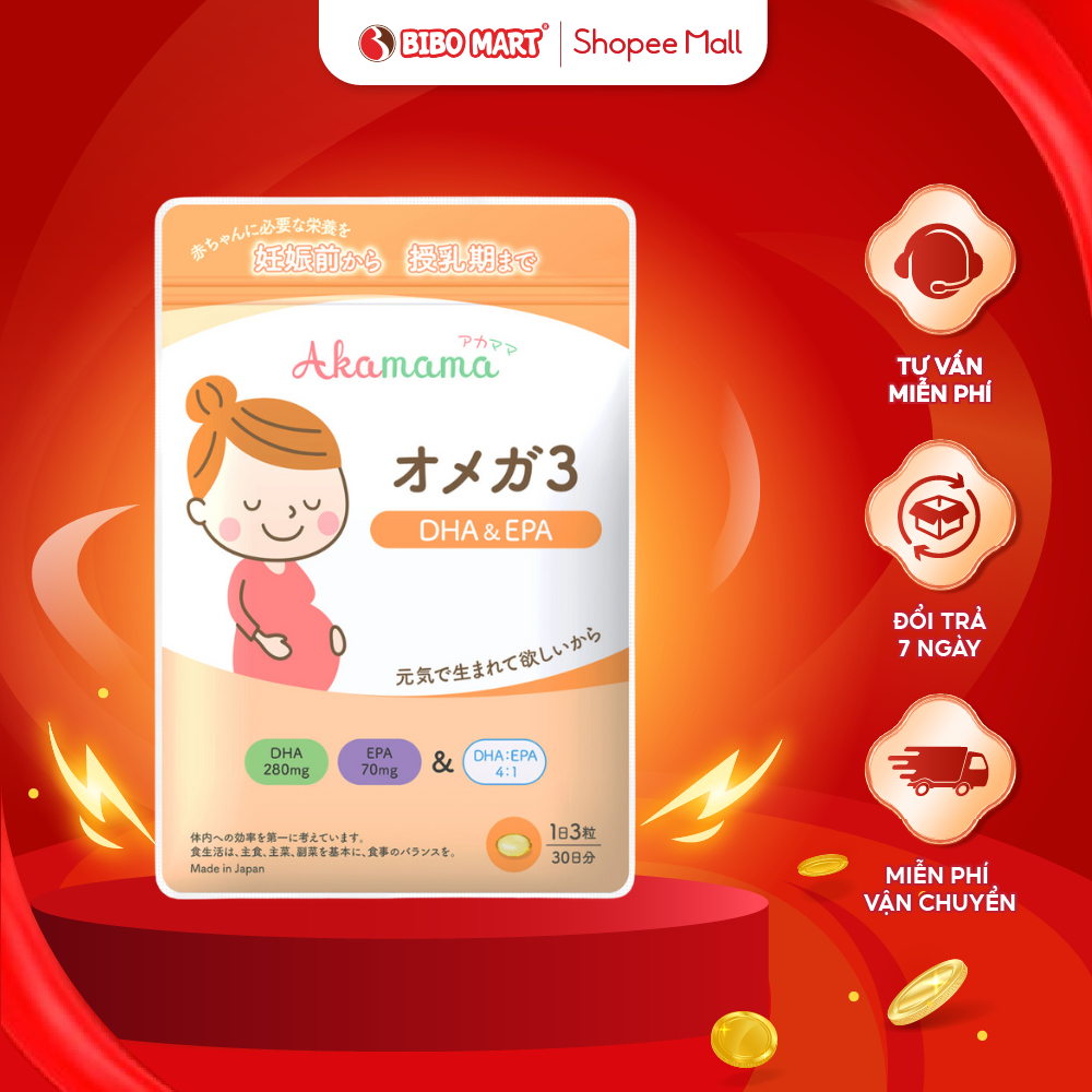 DHA Akamama Nhật Bản Hỗ Trợ Phát Triển Não Bộ Và Thị Giác Của Bé Hộp 90 ...