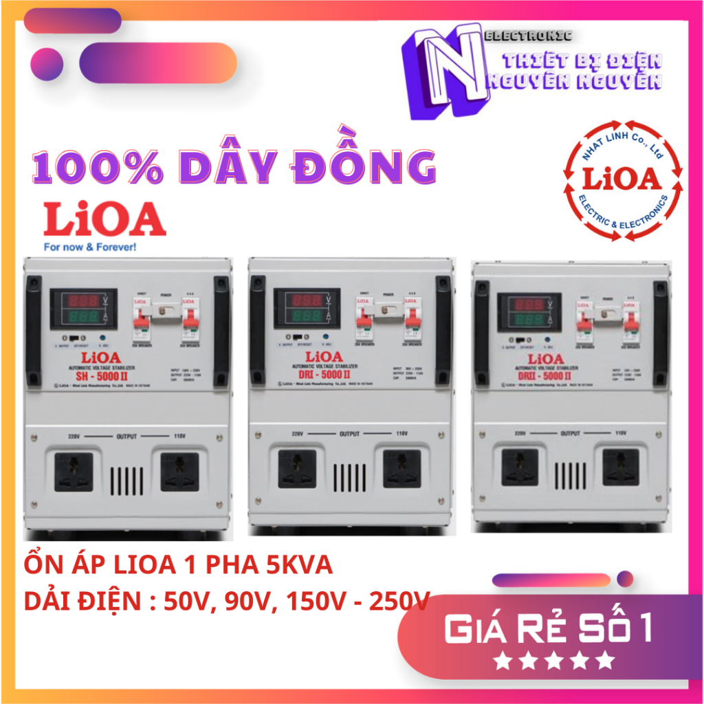 [Bảo Hành Chính Hãng 03 Năm] ỔN ÁP LIOA 1 PHA 5KVA | Shopee Việt Nam