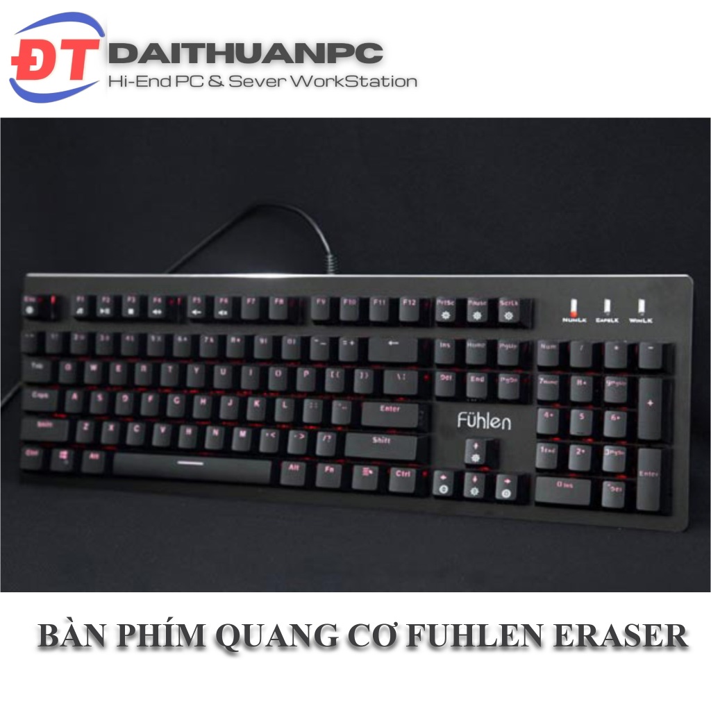 Bàn phím cơ Fuhlen Eraser LED Switch Quang Học | Shopee Việt Nam