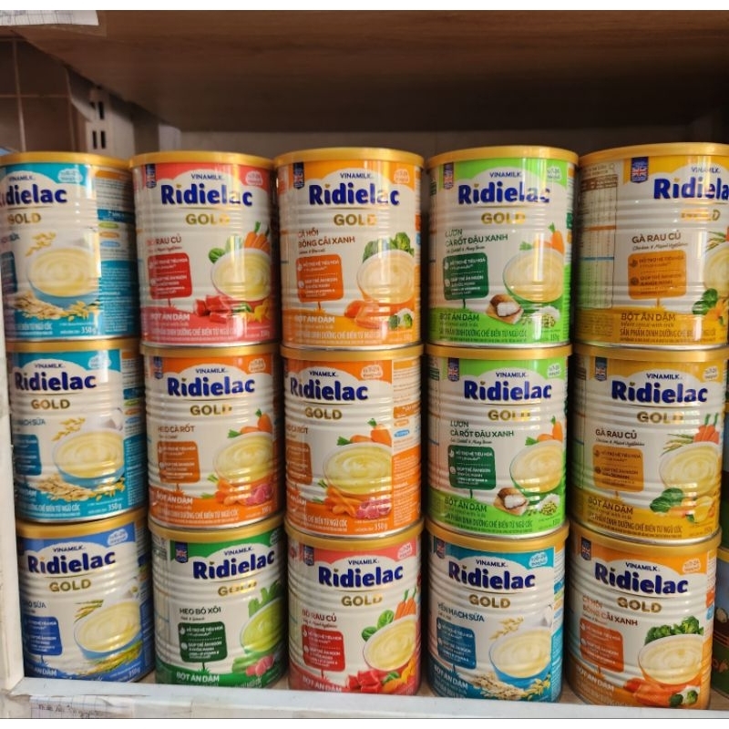 Bột ăn dặm REDIELAC GOLD 350g gạo sữa, yến mạch, gà, bò, lươn, heo ...