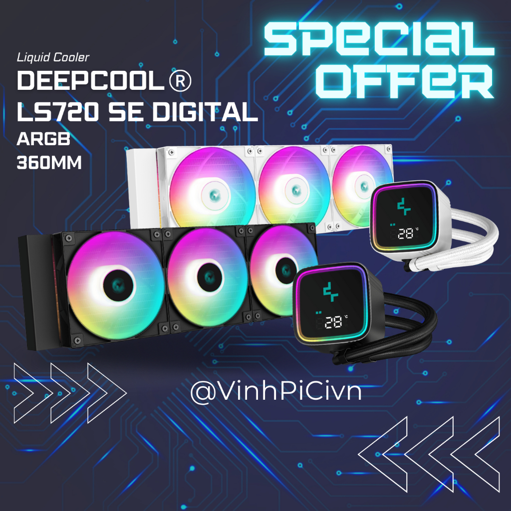 Tản nhiệt nước CPU Deepcool LS720 SE DIGITAL [NEW] | Shopee Việt Nam