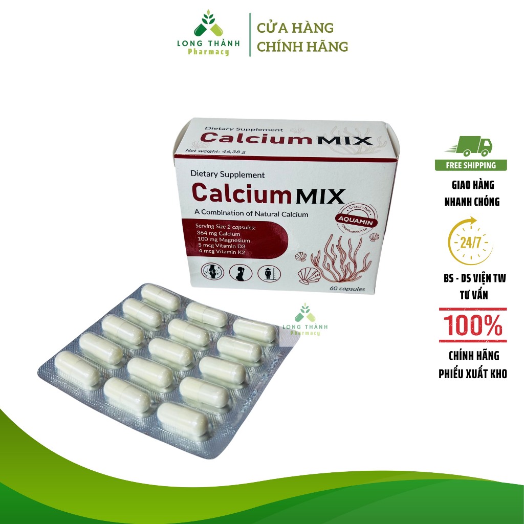 Canxi hữu cơ Calcium Mix (NK Ba Lan) - Bổ sung canxi cho cơ thể, giảm ...
