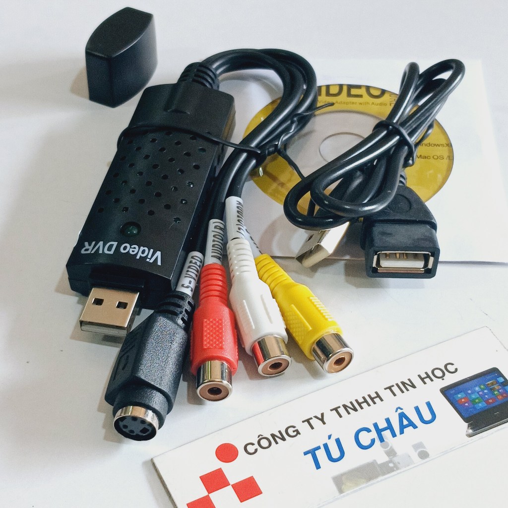 Cáp USB ra S Video / Cáp Video DVR / Easy CAP CAPTURE USB2.0 ra 3 AV ...