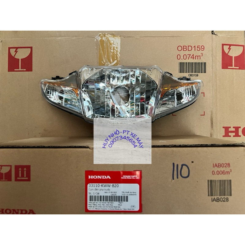[HÀNG CHÍNH HÃNG] Cụm đèn pha trước (không bóng) wave RSX 110, wave ...