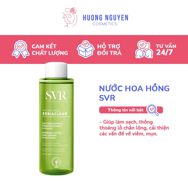Nước Hoa Hồng SVR Sebiaclear Micro Peel Toner 150ml | Shopee Việt Nam