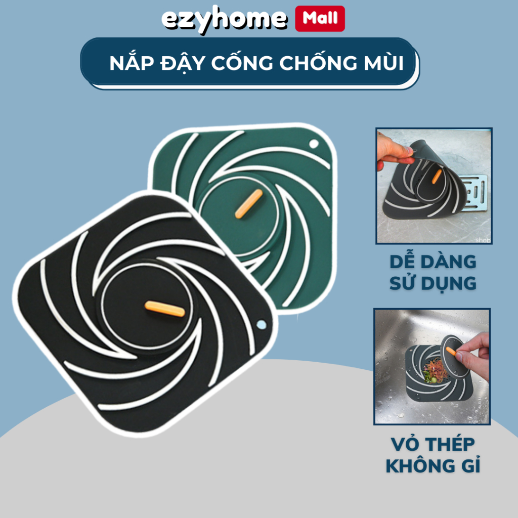 Miếng Lót Sàn Nhà Tắm Ngăn Rụng Tóc, Khử Mùi Hôi Ngăn Chặn Tắc Nghẽn EB005A EZYHOME | Shopee ...