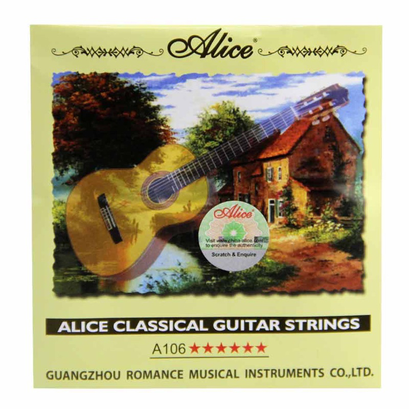 BỘ 6 DÂY GUITAR NYLON ALICE A106, A106 Classical Guitar String Set | Shopee Việt Nam