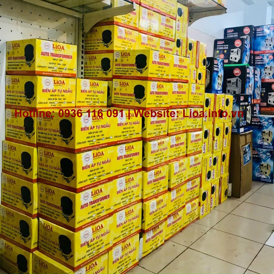 Biến áp tự ngẫu LiOA 2000VA DN020 - Bộ đổi nguồn LiOA 2000VA - Bộ đổi nguồn 220V sang 100V 110V ...